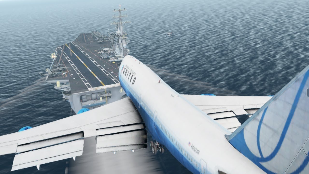 Big Planes Landing on an Aircraft Carrier [XP11] - YouTube