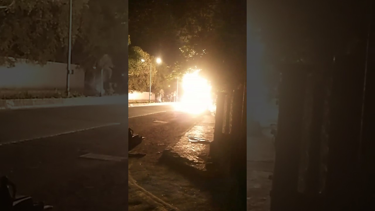 Jcb Catches Fire - YouTube