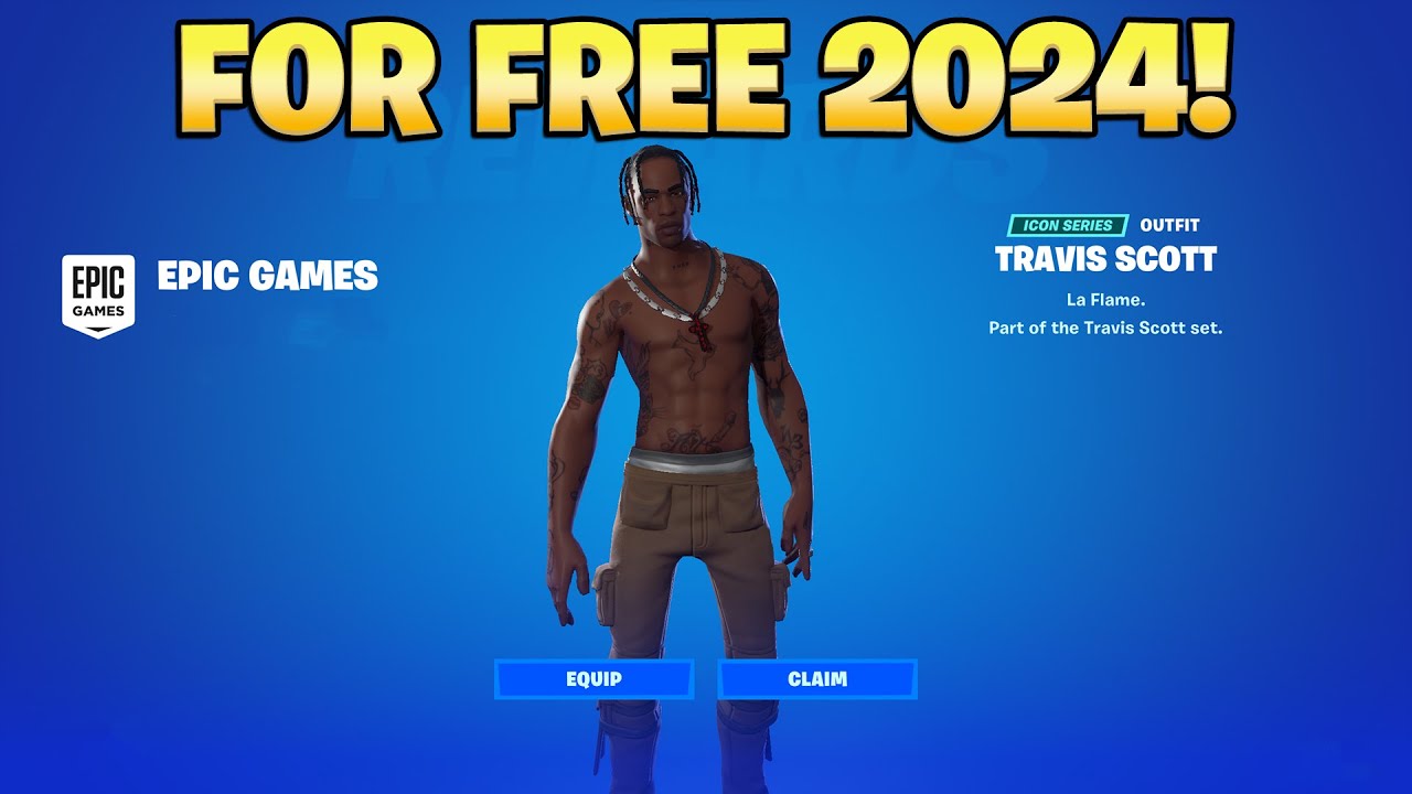 How To Get TRAVIS SCOTT Skin For FREE in Fortnite 2024! (easy method ...