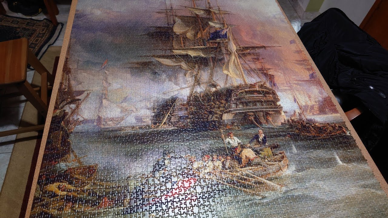 Ravensburger Puzzle 9000 pics ( The Bombardment of Algiers ) - YouTube