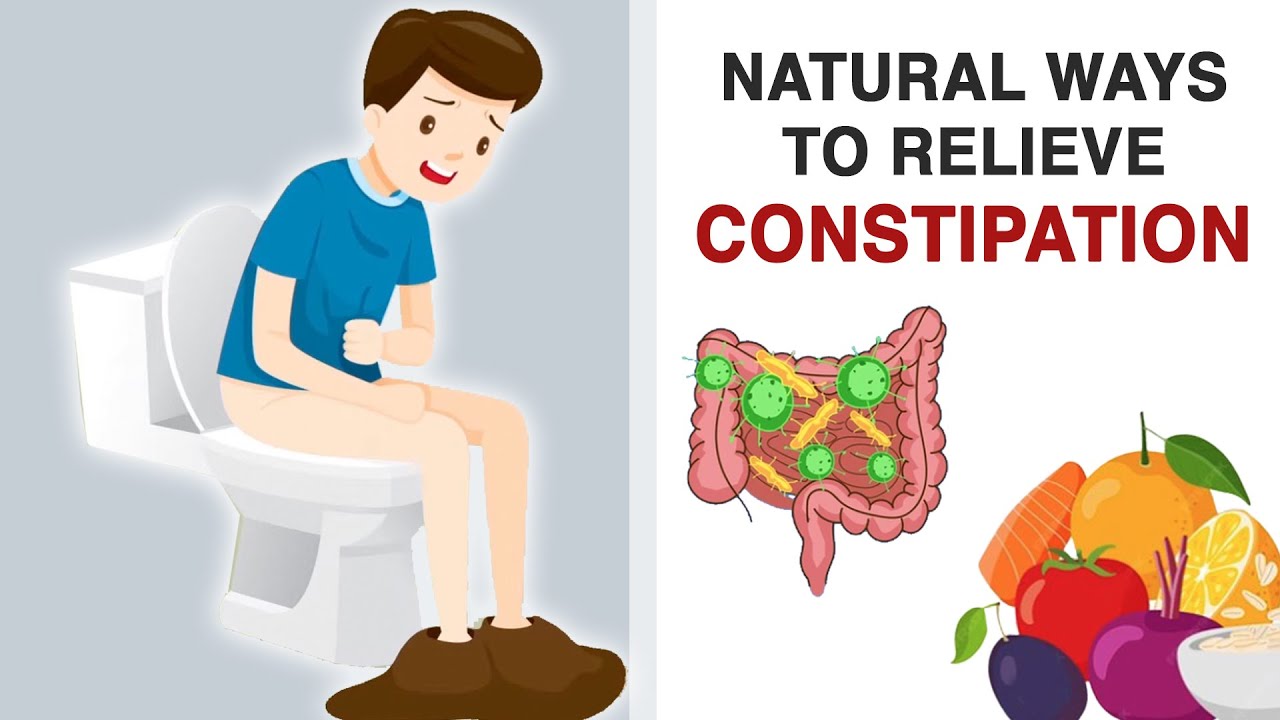 Natural ways to relieve constipation - YouTube