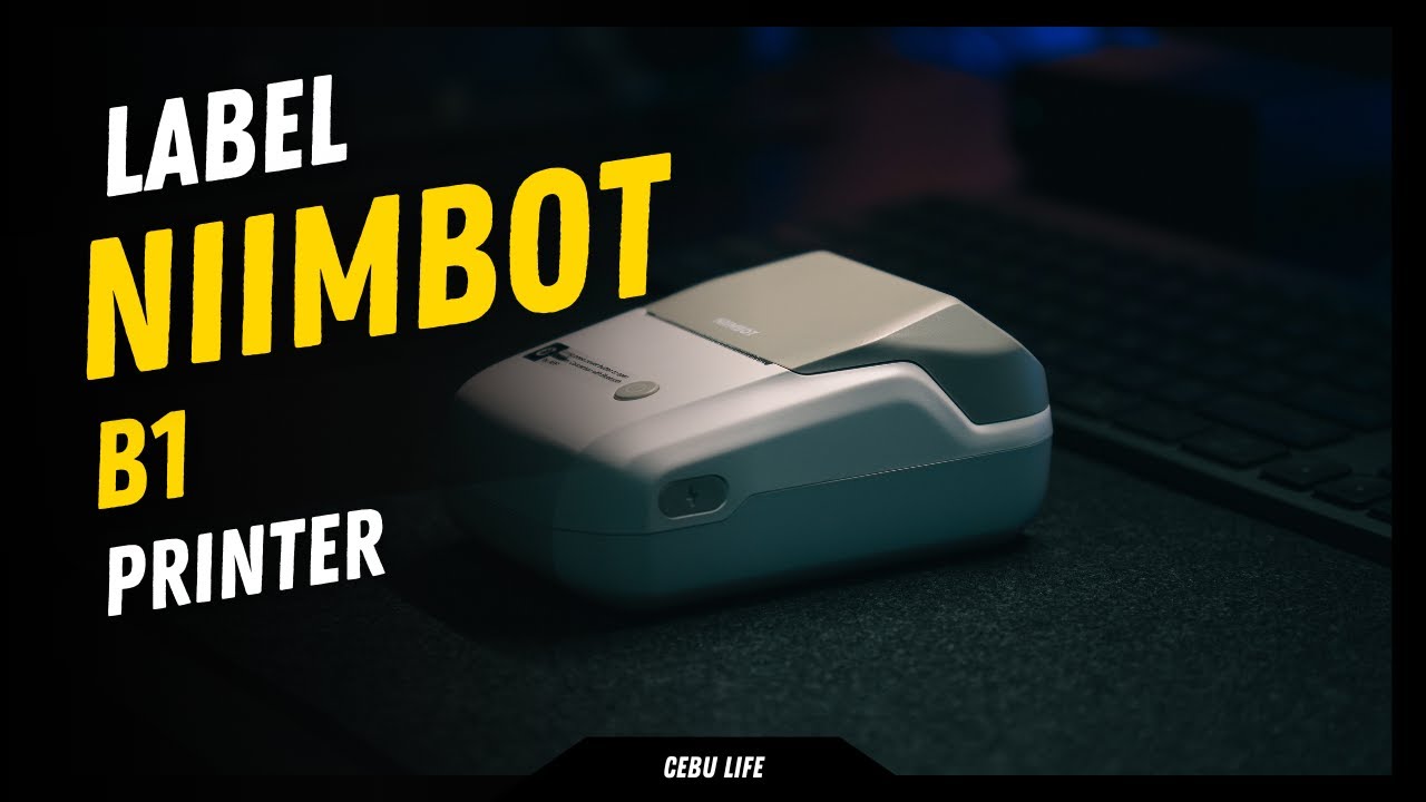 Niimbot B1 Label Printer Unboxing and Test Print - YouTube