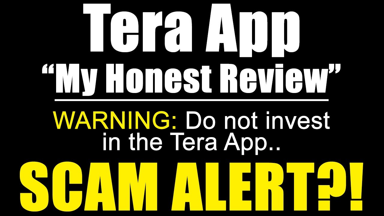 Tera App Review - Do Not Invest In The Tera App Before Watching My Scam Review - YouTube