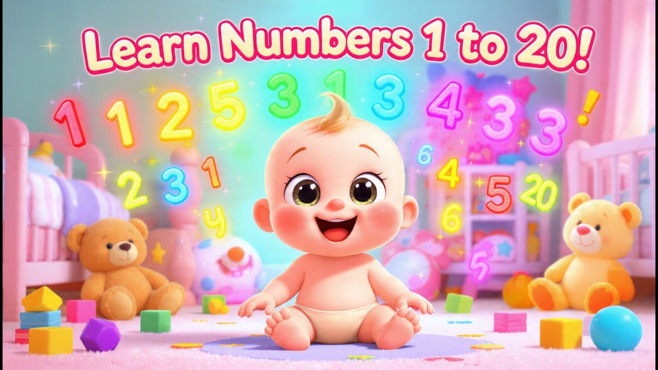 “Learn Numbers 1-20 with Baby | Fun Counting Song for Kids | Toddler ...