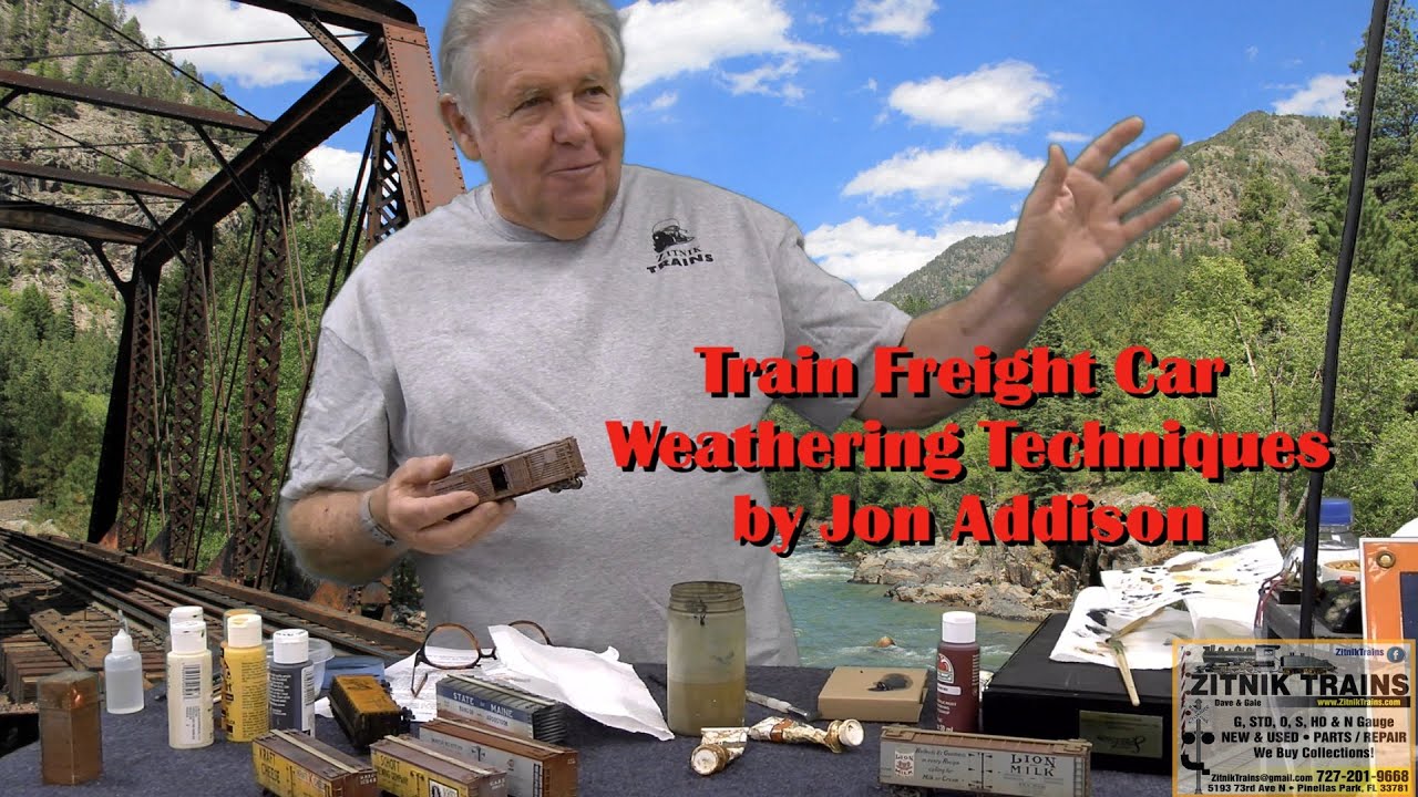Train Freight Car Weathering Techniques by Jon Addison - YouTube