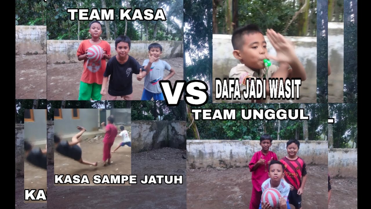 Liga Bola plastik Team Kasa Vs Team Unggul menang telak 8-3 - YouTube