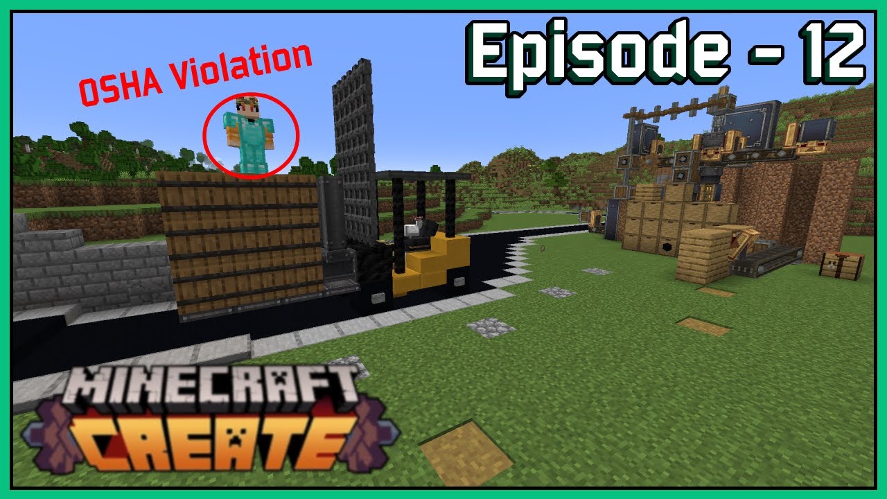 Forklift and Concrete Factory in Minecraft Create | Ep. 12 - YouTube