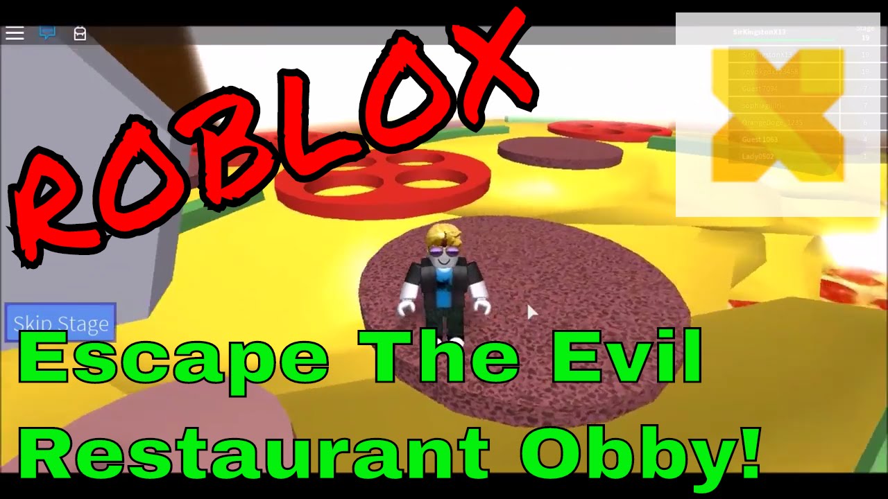 Roblox Escape The Evil Restaurant Obby Youtube