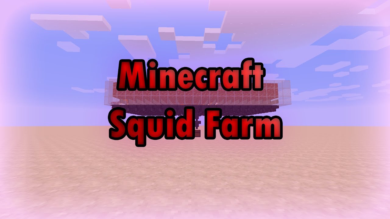Minecraft Automatic Squid Farm [1.8] - YouTube