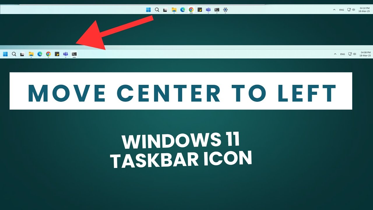How to Move Windows 11 Taskbar to Left or Center - YouTube