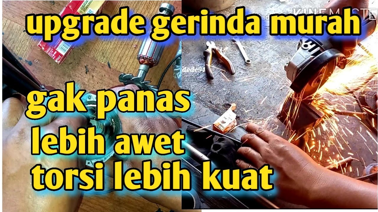 Cara lilit ulang kumparan/spull gerinda tangan|tenaga lebih kuat dari ...