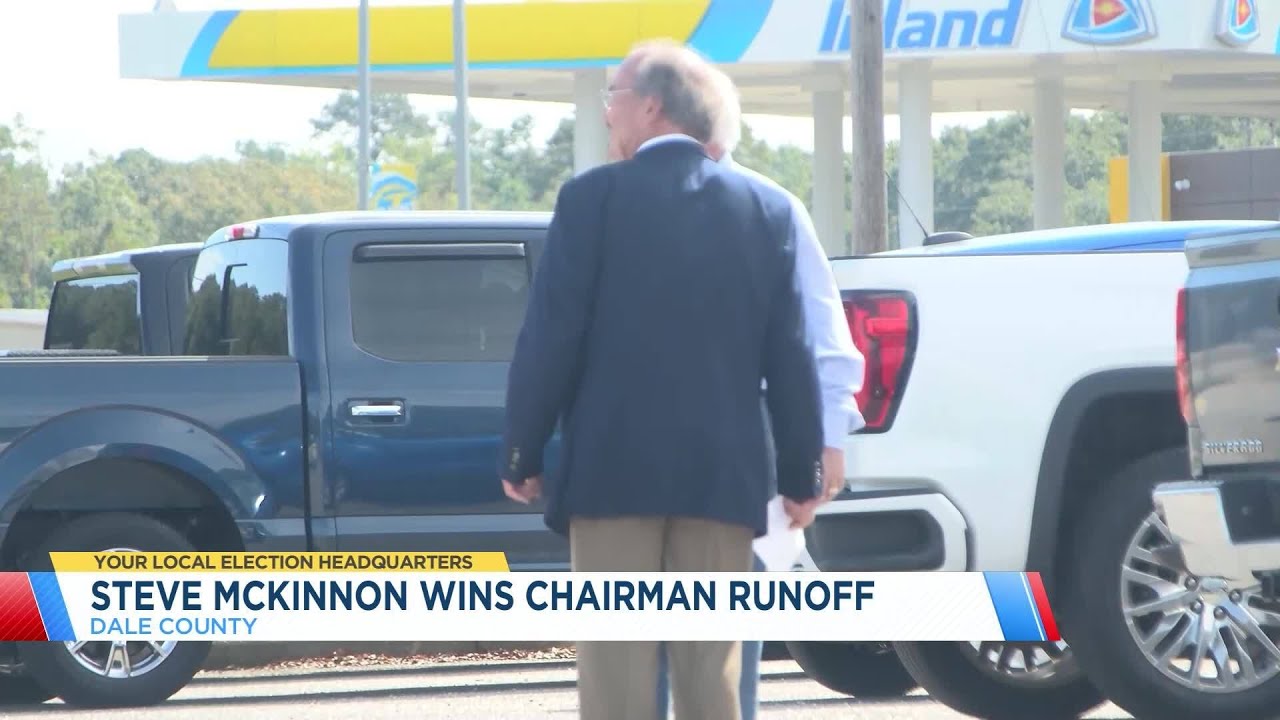 Steve McKinnon wins Dale County Commission Chairman Runoff - YouTube