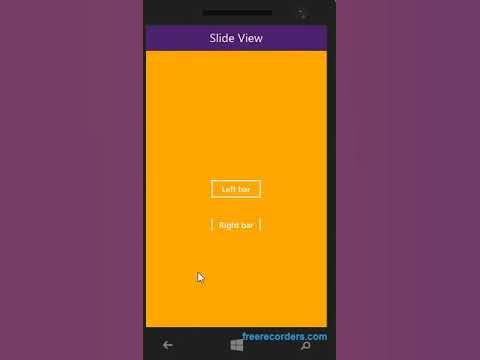 Facebook like hamburger menu on Windows Phone 8 - YouTube