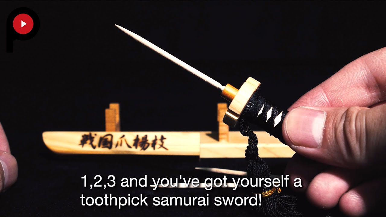 Samurai Sword Toothpick - YouTube