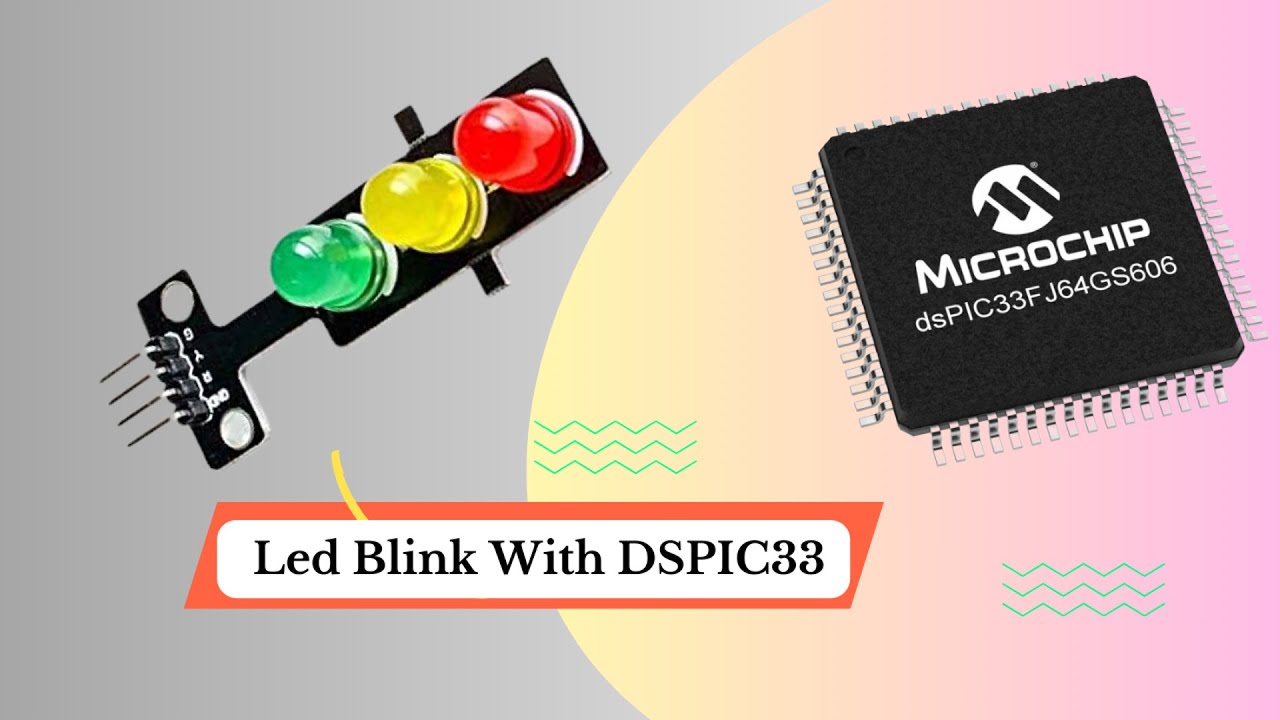 Led Blink with dsPIC33FJ64 - YouTube