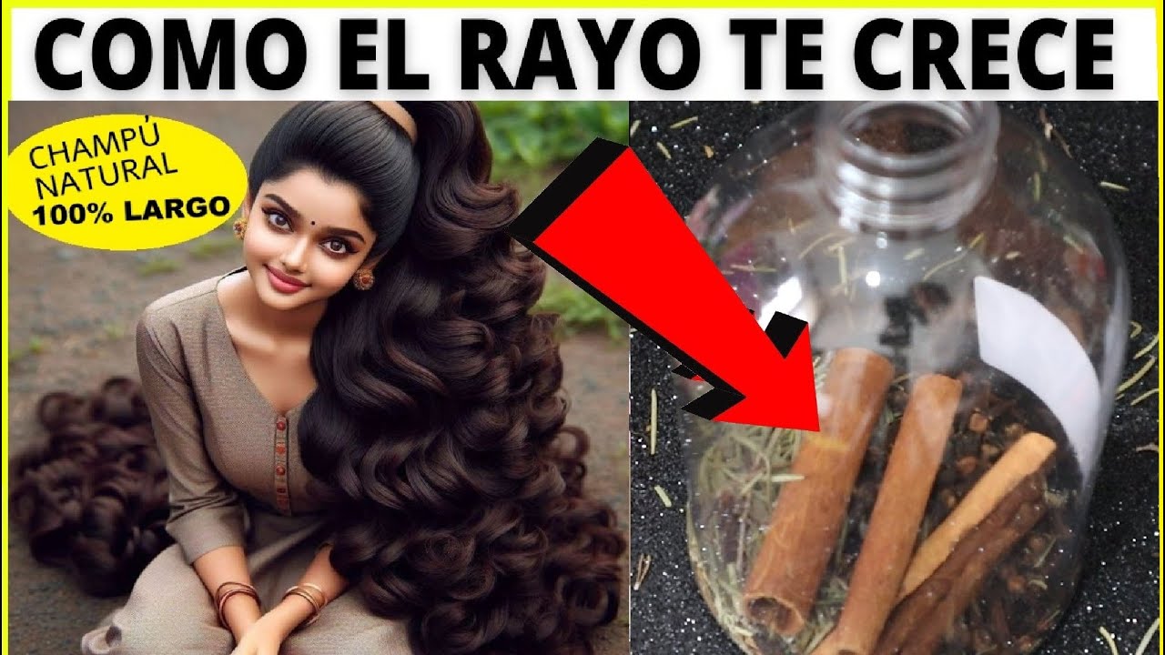 COMO EL RAYO TE CRECE⚡Lava tu cabello con este shampoo BOMBA Y ...