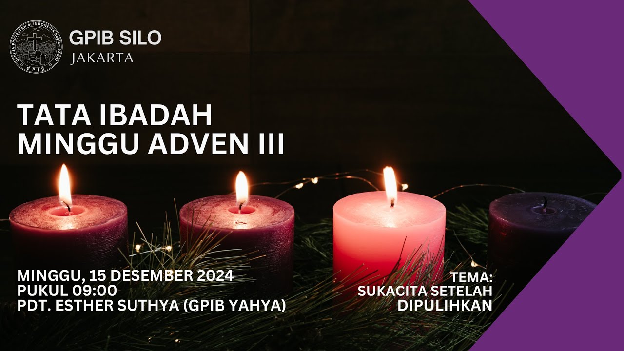 IBADAH MINGGU ADVEN III 15 DESEMBER 2024 - YouTube