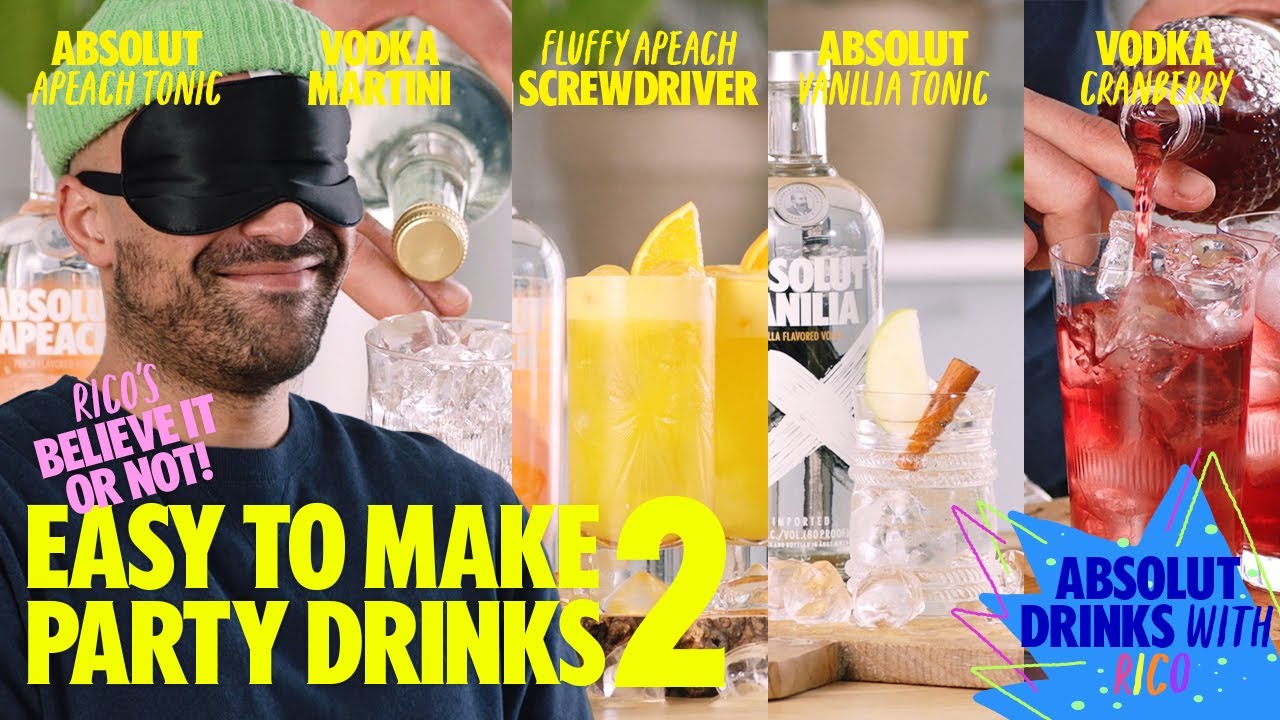EASY PARTY DRINKS 2: RELOADED | Absolut Drinks with Rico - YouTube