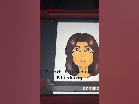 Blinking animation #art #procreate #digitalart - YouTube