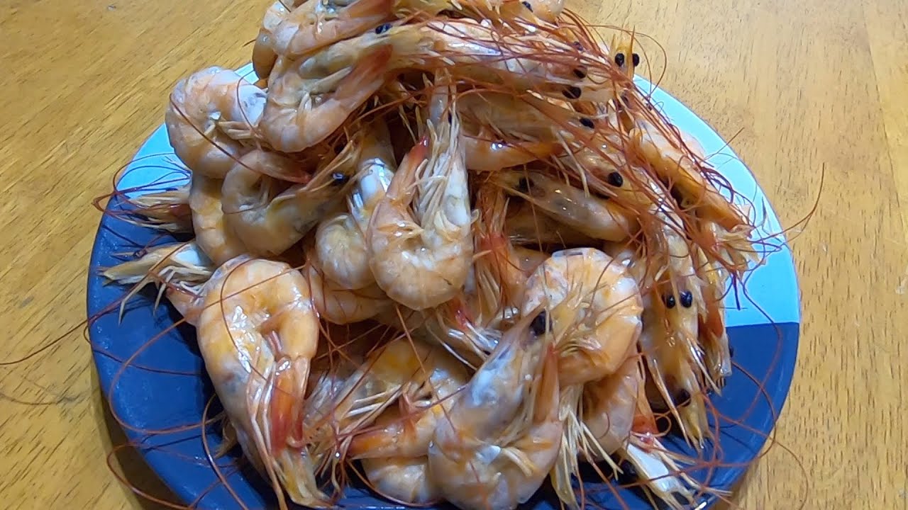 Boiling My Storm Surge Shrimp, Catch and Cook - YouTube