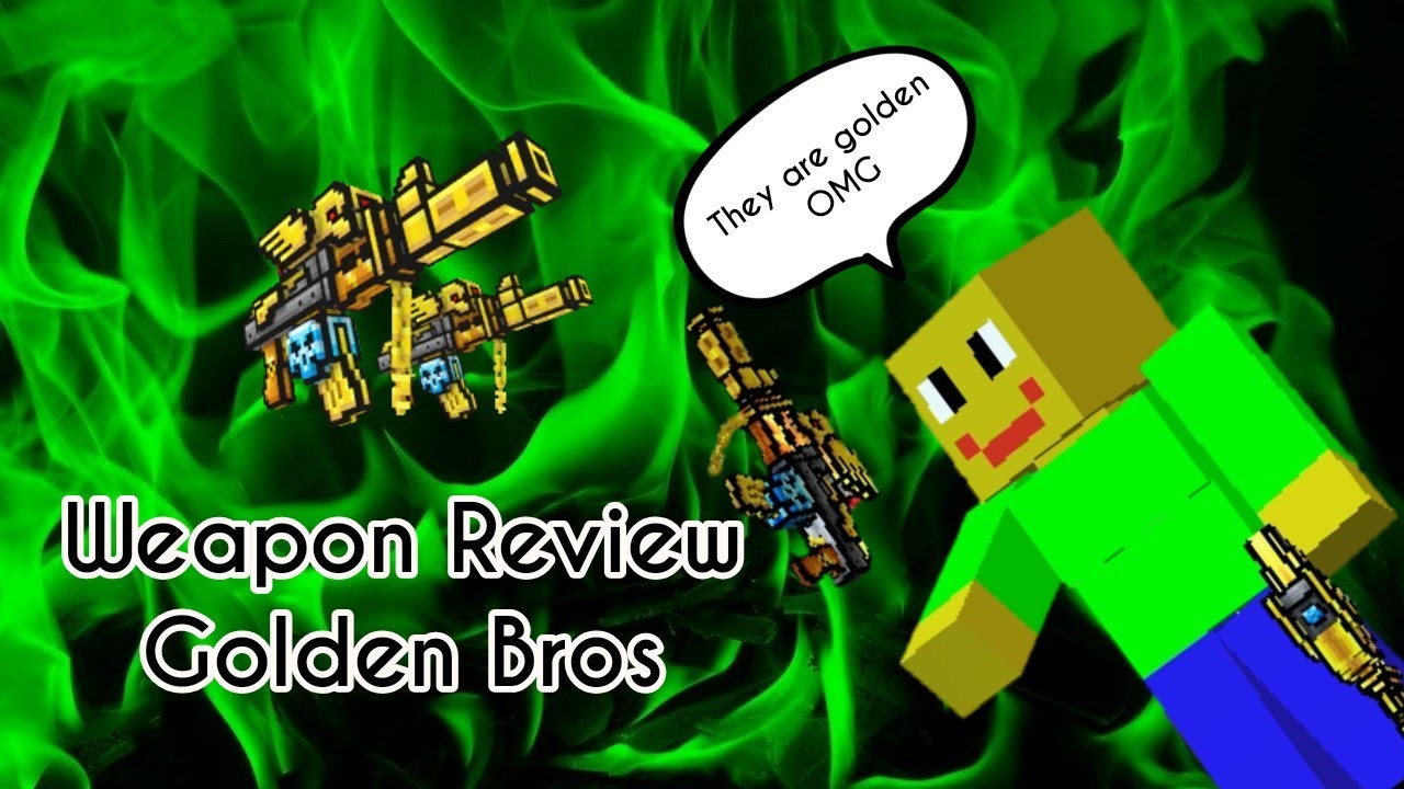 Golden Bros — EPIC WEAPON | Pixel Gun 3D | Baldi PG3D - YouTube