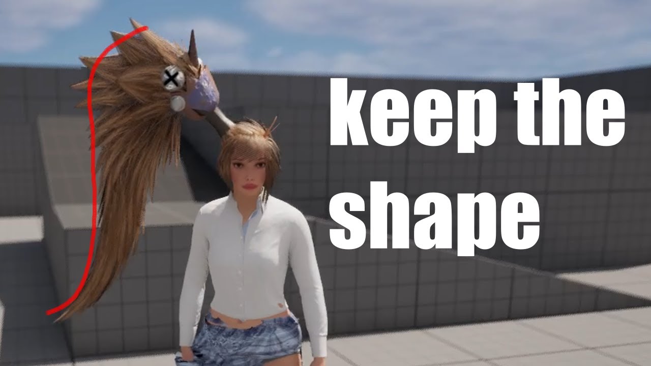 How to keep the hair shape during physics simulation Unreal Engine 5 ...
