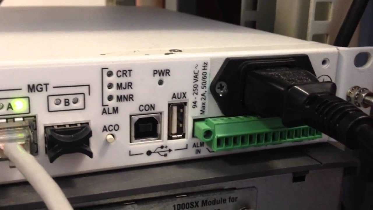 Alphion AOLT-4200 GPON OLT starting up - YouTube