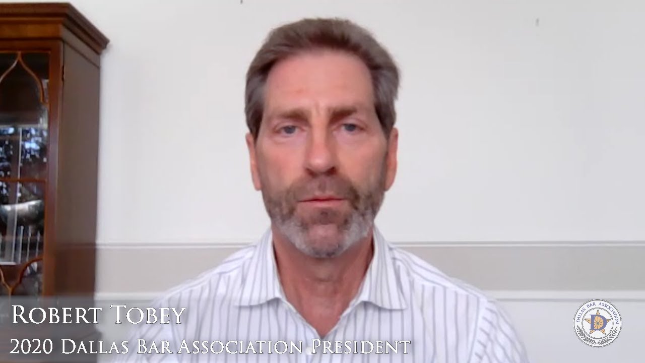 DBA President Robert Tobey's Message, June 12, 2020 - YouTube