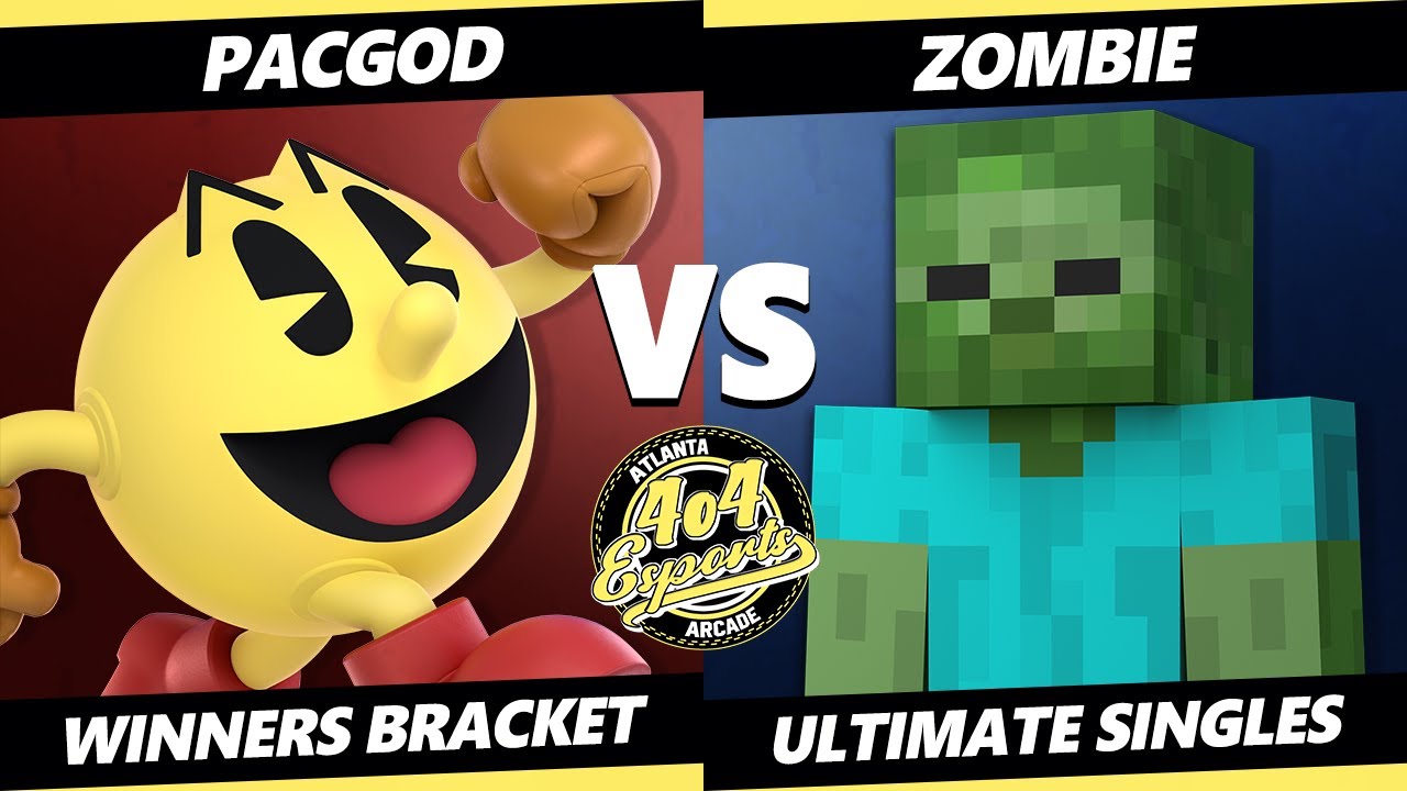 4o4 Smash Night 24 - PacGod (Pac-Man) Vs. Zombie (Steve) SSBU Ultimate ...