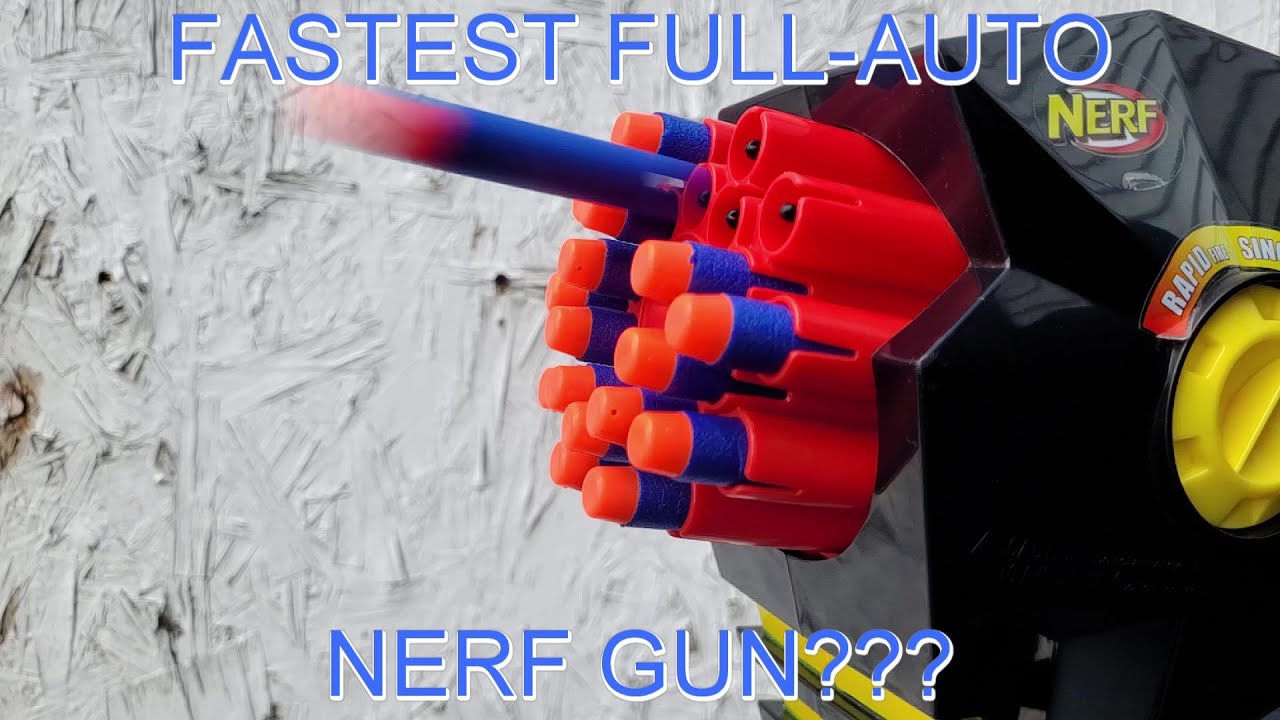 Nerf Rapid Fire 20 | Insane Full-Auto Fire Rate - YouTube
