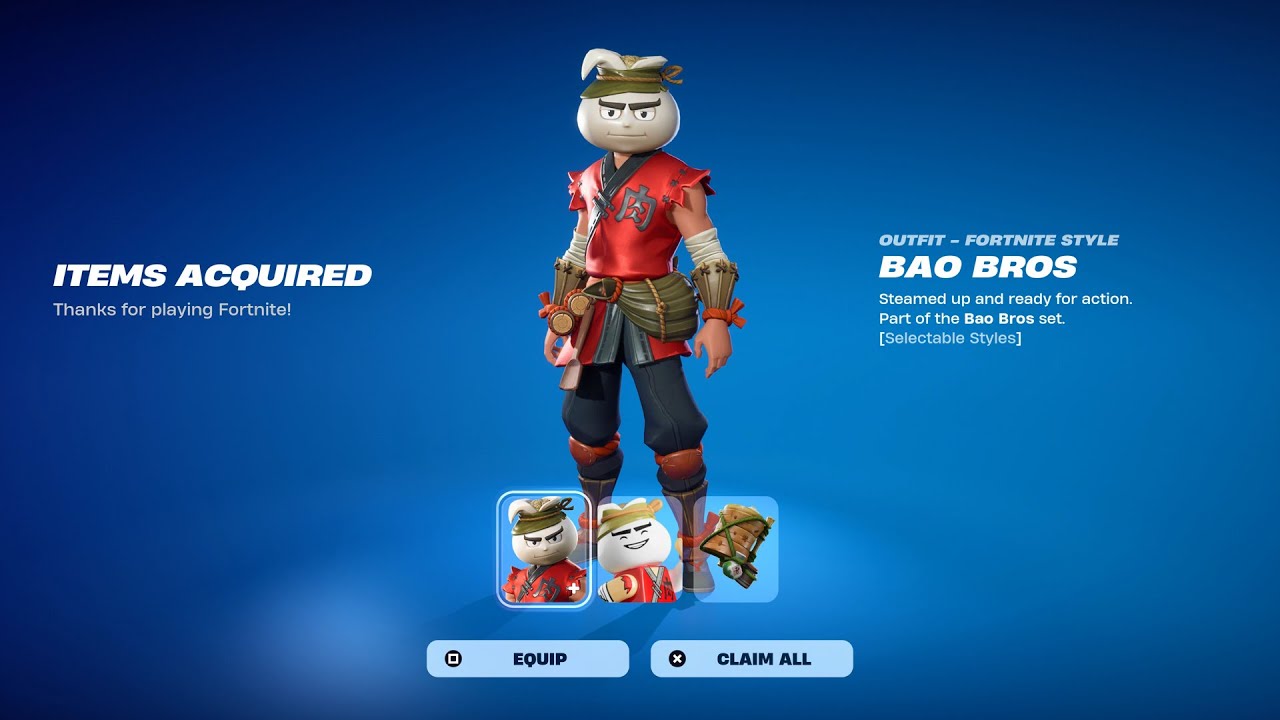 How To Get Bao Bros Skin NOW FREE In Fortnite (Unlocked LEGO Bao Bros ...