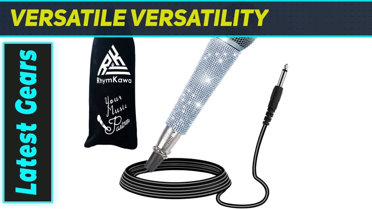 Crystal Silver Dynamic Vocal Mic: The Ultimate Bling for Karaoke Stars ...