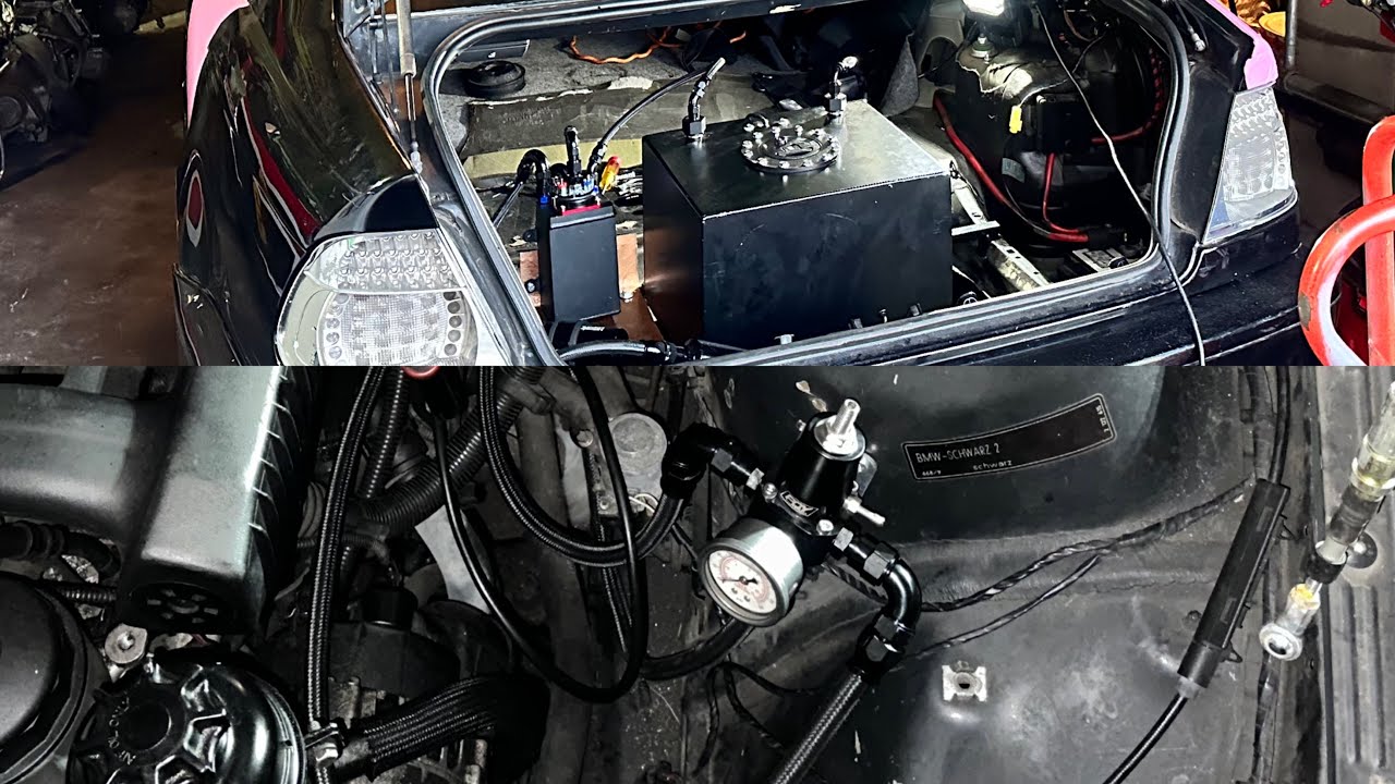 Plumbing & Finishing Up The AN Lines In The E46 Ep.4.5 - YouTube