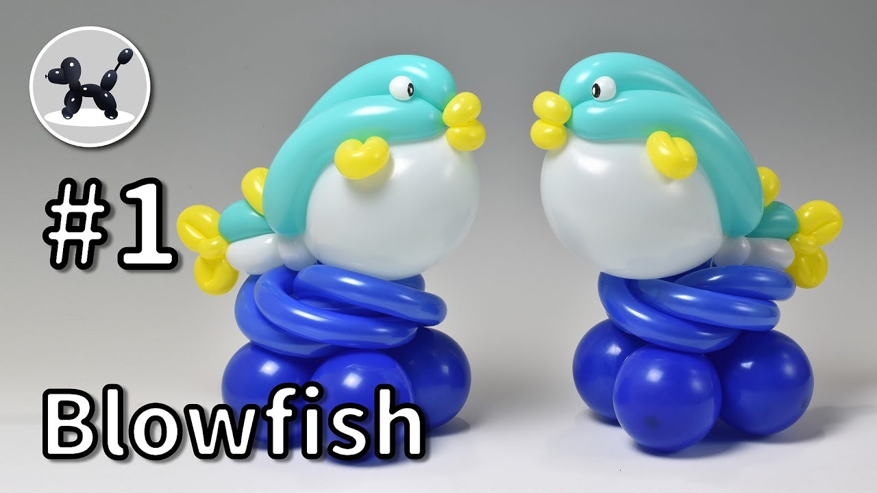 Blowfish - How to Make Balloon Animals #1 / バルーンアートの作り方 #1 (フグ) - YouTube