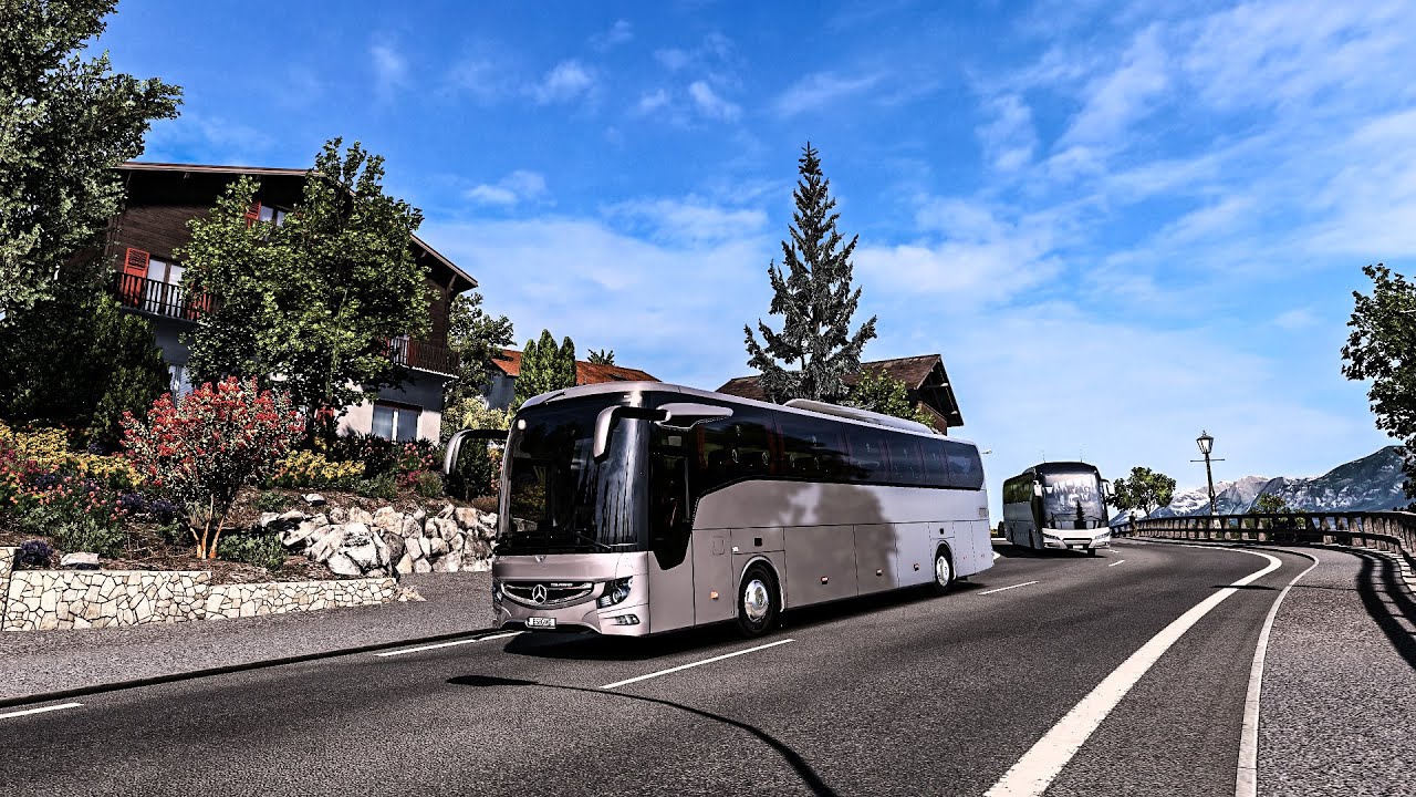 [MB-Tourismo 16 RHD] Realistic Bus Driving Euro Truck Simulator 2 POV ...