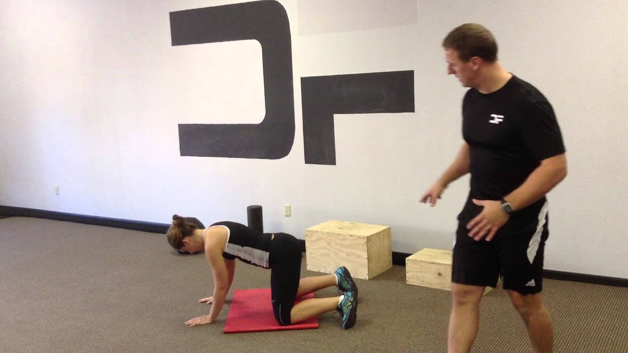 Digman Fitness Demonstrates Quadruped Hip Circles - YouTube