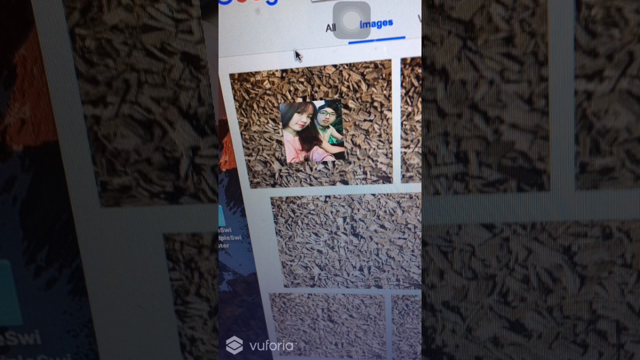 Vuforia sample: image on target marker - YouTube