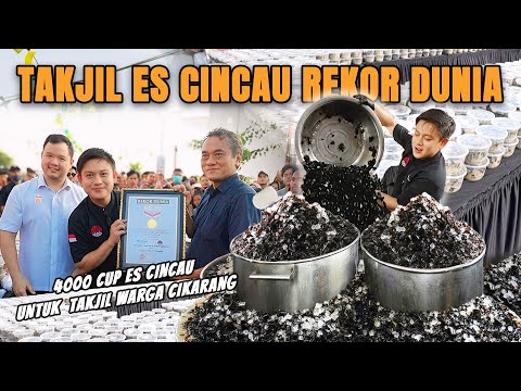 BIKIN ES CINCAU TERBANYAK DI DUNIA!