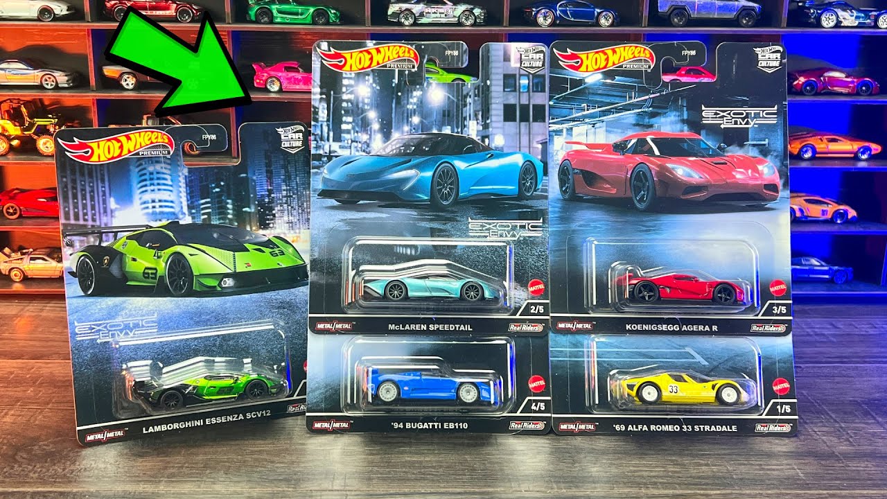 Unboxing Hot Wheels Exotic Envy Premium Car Culture Set - YouTube