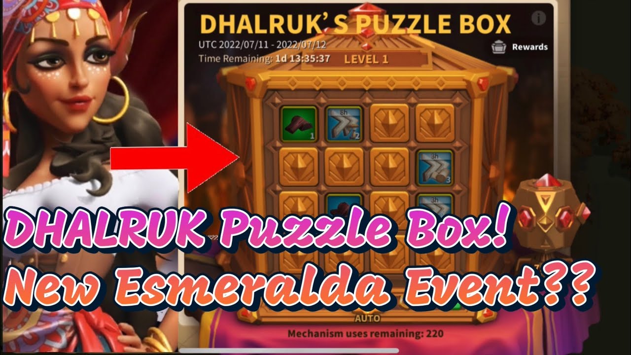 Dhalruk’s Puzzle Box! Esmeralda 2.0? Rise of Kingdoms - YouTube