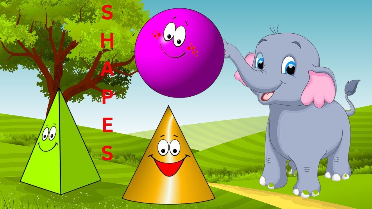 Shapes , Learning Shapes / Best Learning video For Children / Names of ...