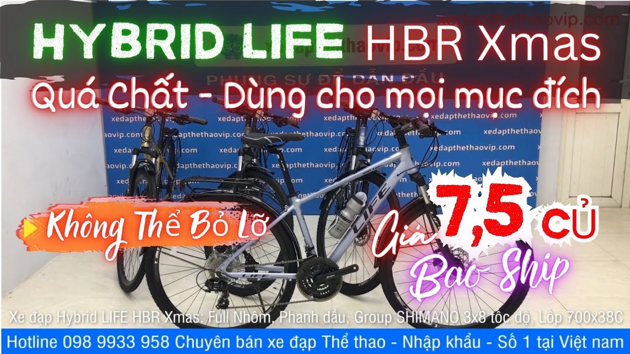 Hybrid LIFE HBR Xmas giá 7,5 củ luôn khan hàng nay đã về, Xanh đen ...