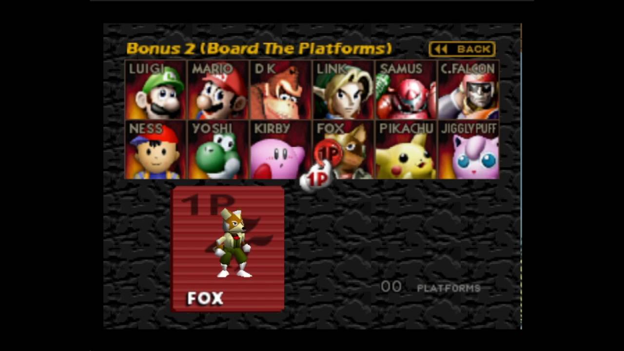 Super Smash Bros 64 Walkthrough #10 (Board the Platforms) - YouTube