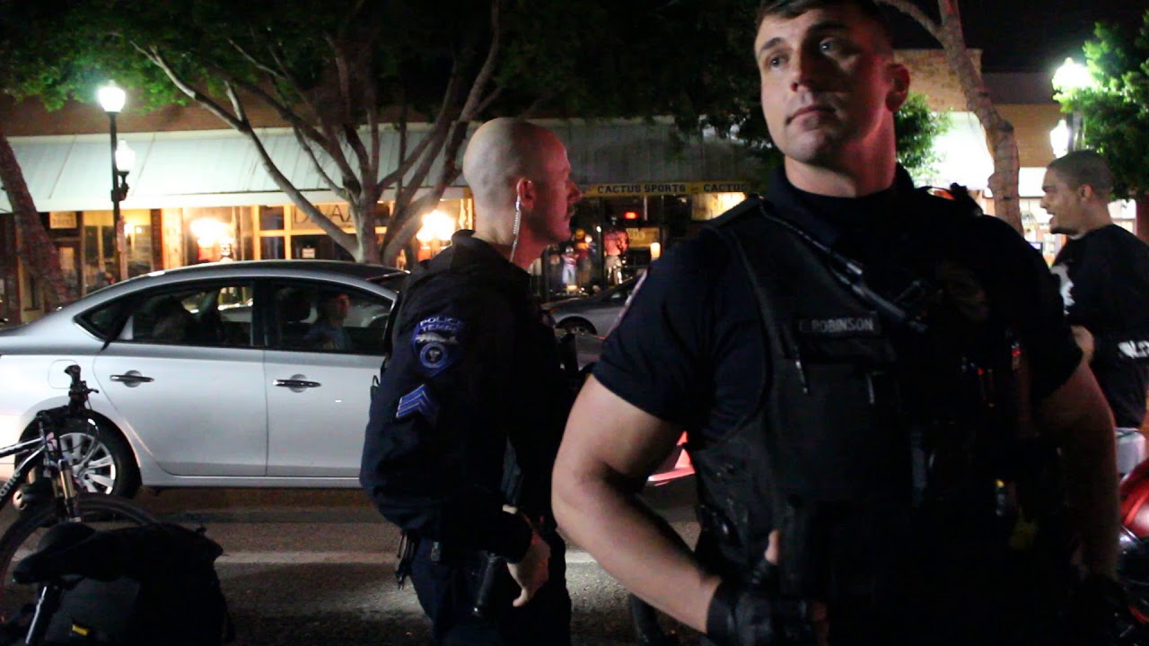 Copwatch Arizona // Tempe PD Officer Roids doing what he was taught ...
