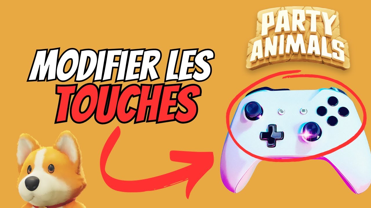 TUTO PARTY ANIMALS : COMMENT MODIFIER LES TOUCHES (commandes...) - YouTube
