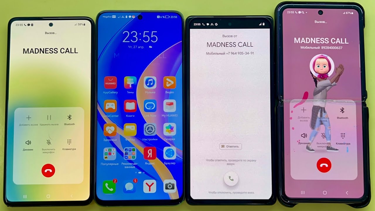 Incoming, Outgoing Calls Samsung Galaxy A51, Huawei Nova Y90, Pixel 6 ...