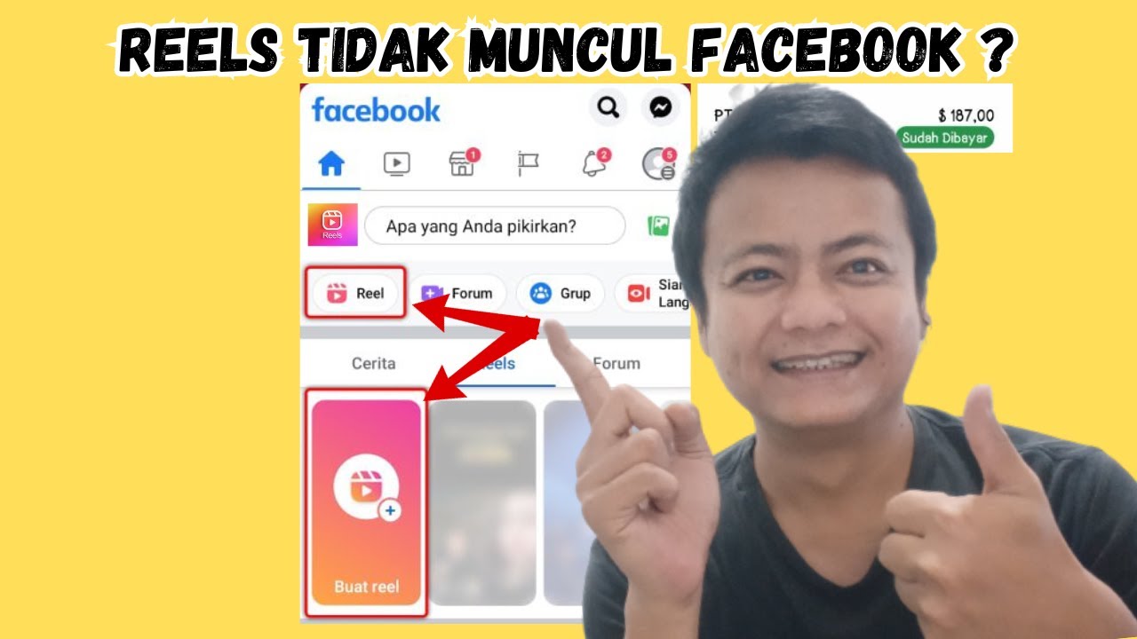 Cara Aktifkan Fitur Reels di beranda Facebook - YouTube