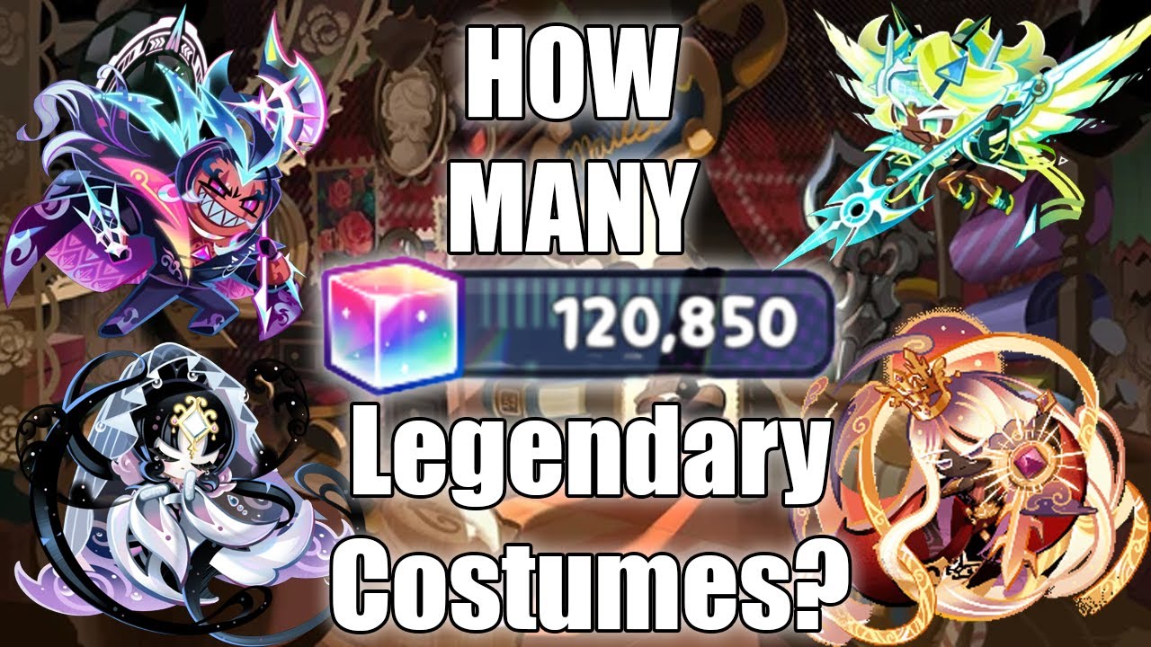 How Many Legendary Costumes Can You Get In 120k+ Rainbow Cubes In ...