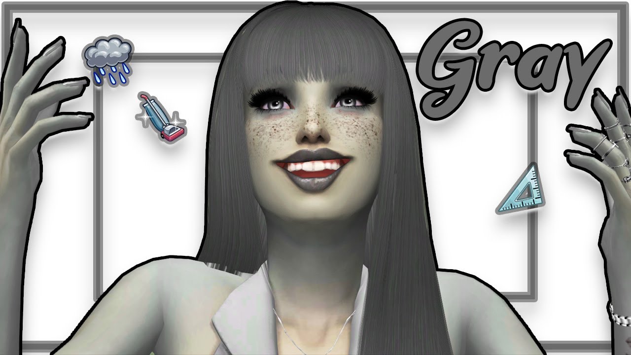 GREY🌧️ | SIMS 4 | CREATE A SIM - SOLID COLOUR - YouTube