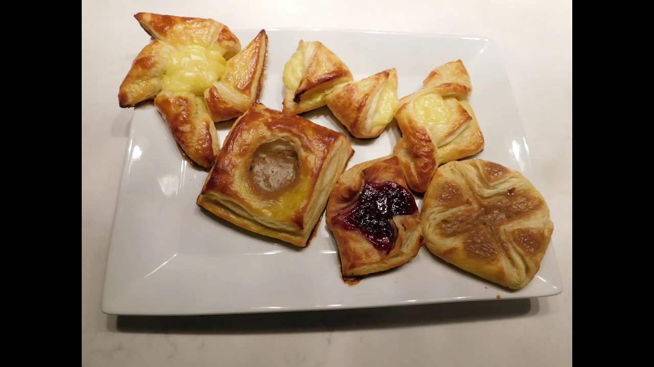 6 Classic Danish Pastry Shapes - YouTube